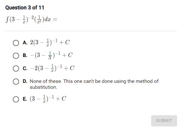 Solved Question 3 of 11 \\[ | Chegg.com
