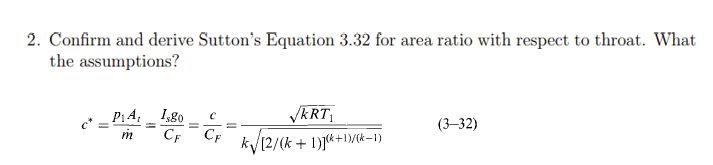 Solved 2. Confirm and derive Sutton's Equation 3.32 for area | Chegg.com