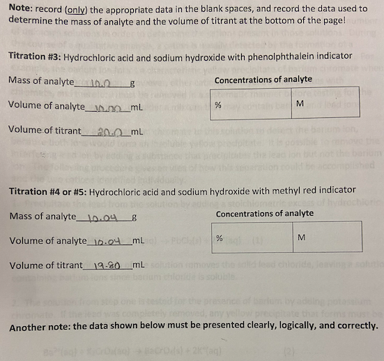 Solved I need help calculating the M and % concentrations of | Chegg.com