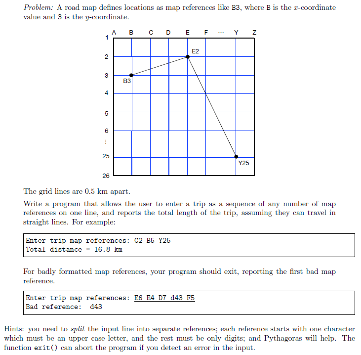 Solved Problem: A road map defines locations as map | Chegg.com