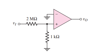 Solved An op-amp is in an open-loop configuration as shown | Chegg.com