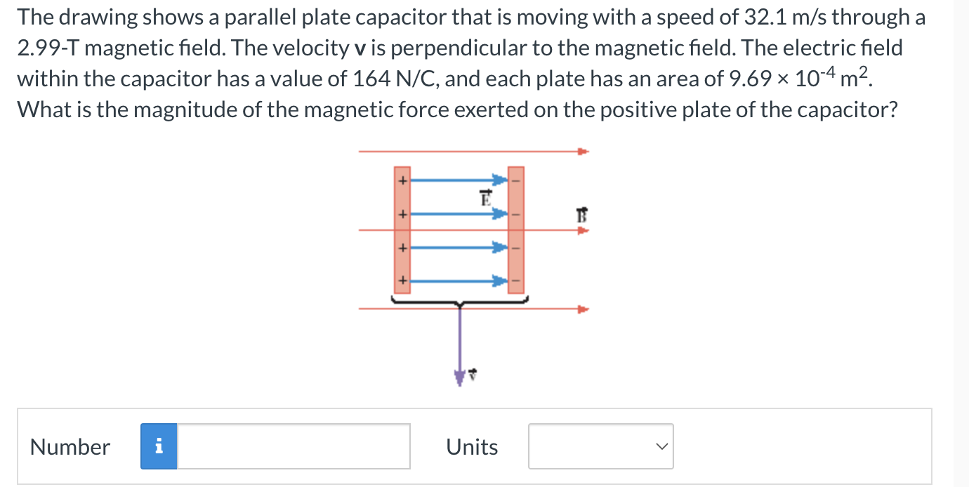 Solved The drawing shows a parallel plate capacitor that is | Chegg.com