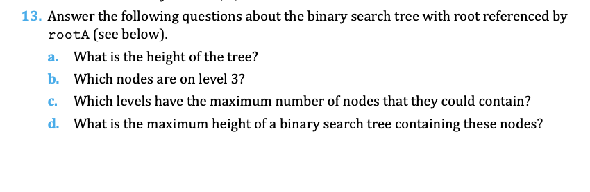 Solved 13. Answer the following questions about the binary | Chegg.com