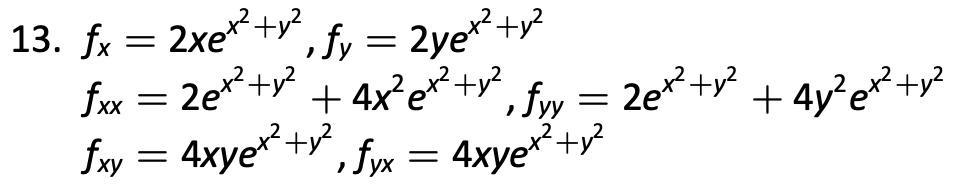 Solved In Exercises 9-26, find fx,fy,fxx,fyy,fxy and | Chegg.com