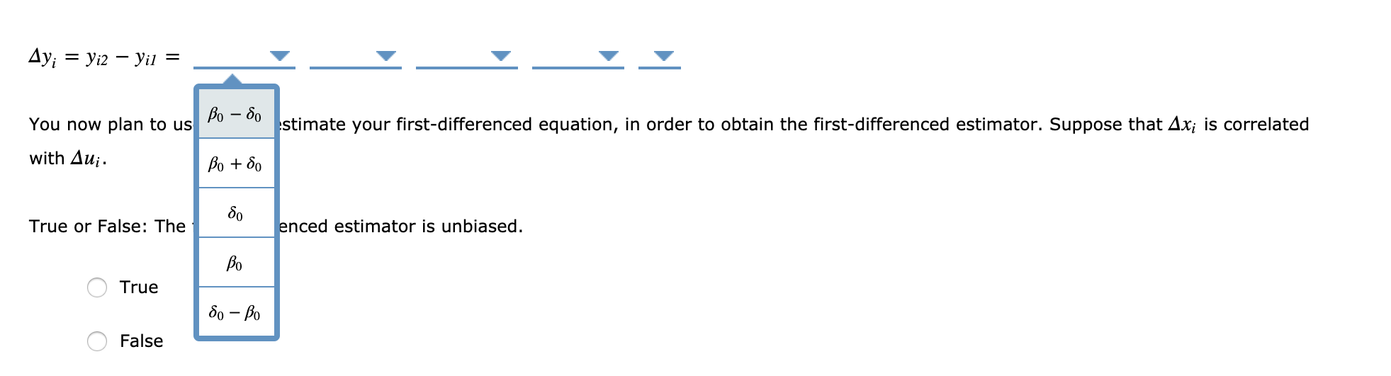 Consider the following generic fixed effects model, | Chegg.com