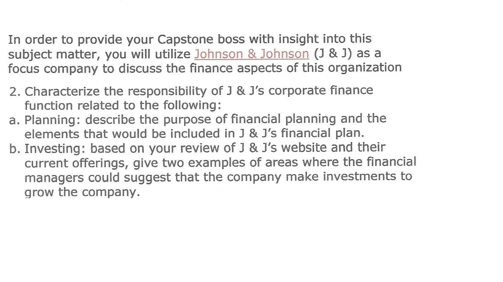 Solved In order to provide your Capstone boss with insight | Chegg.com