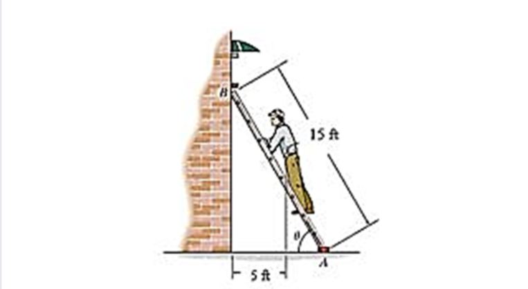 Solved a) An electrician climbs up the ladder to repair the | Chegg.com