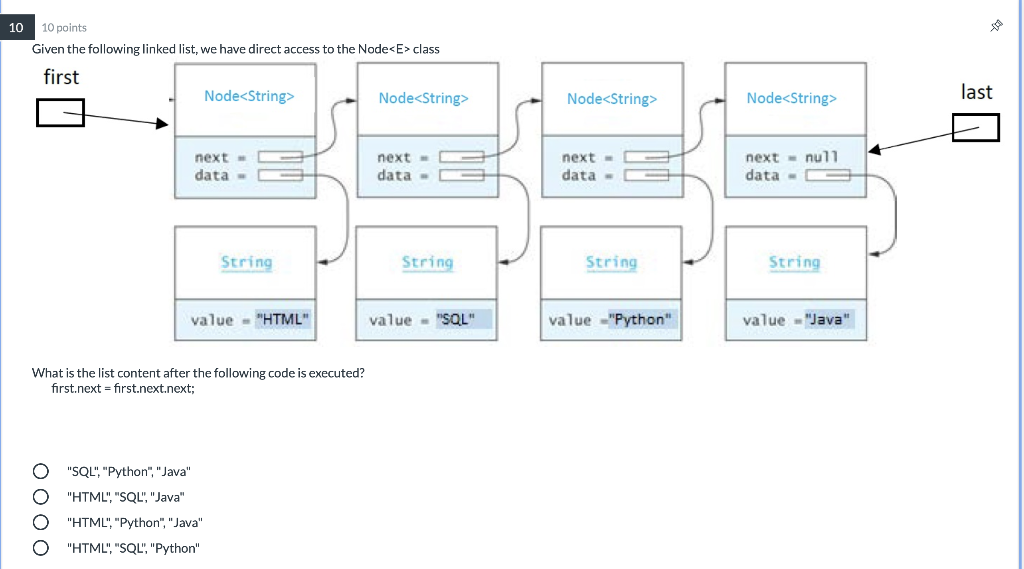 Solved first Node Node Node | Chegg.com