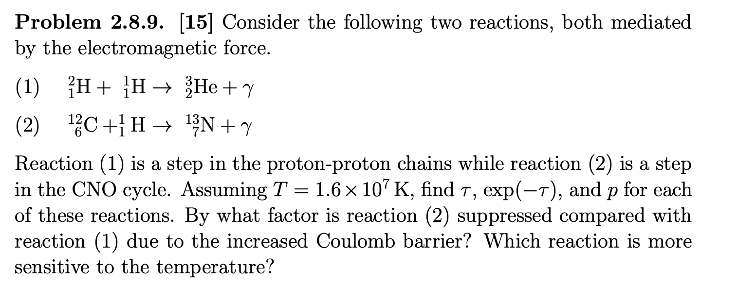 Solved Problem 2.8.9. [15] Consider the following two | Chegg.com