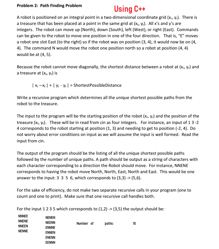 Write a recursive program which determines all the | Chegg.com