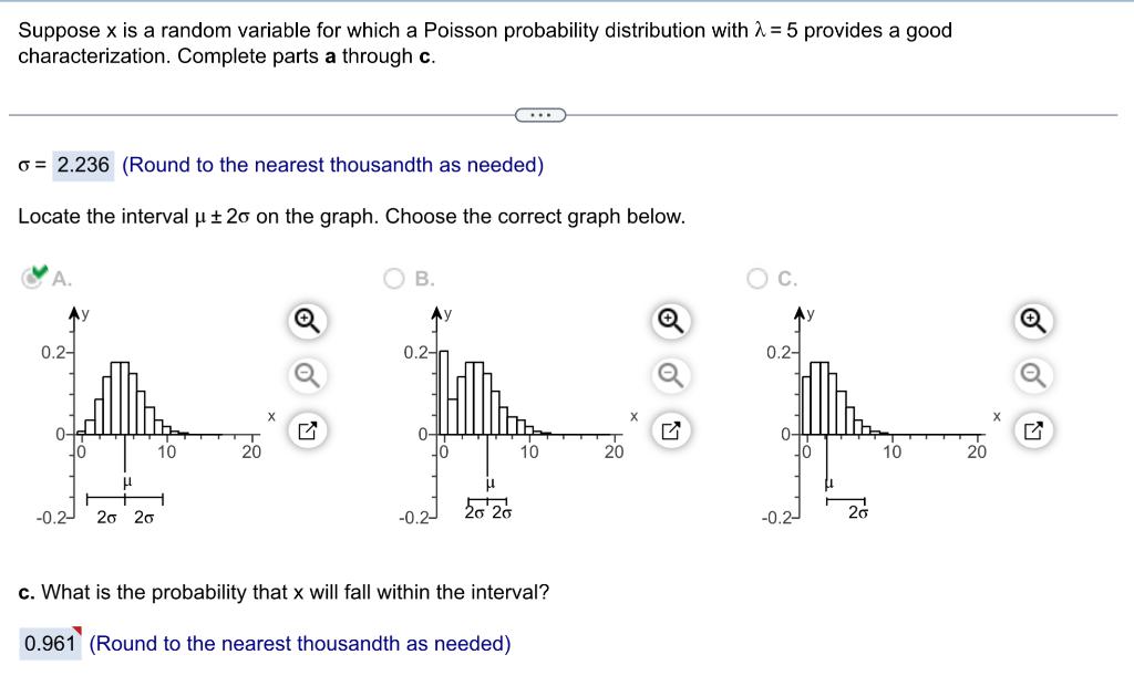 Solved Suppose x is a random variable for which a Poisson | Chegg.com