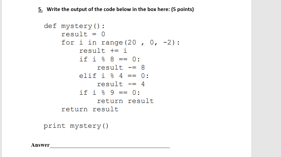 Solved Answer all Questions. Write each answers on the space | Chegg.com