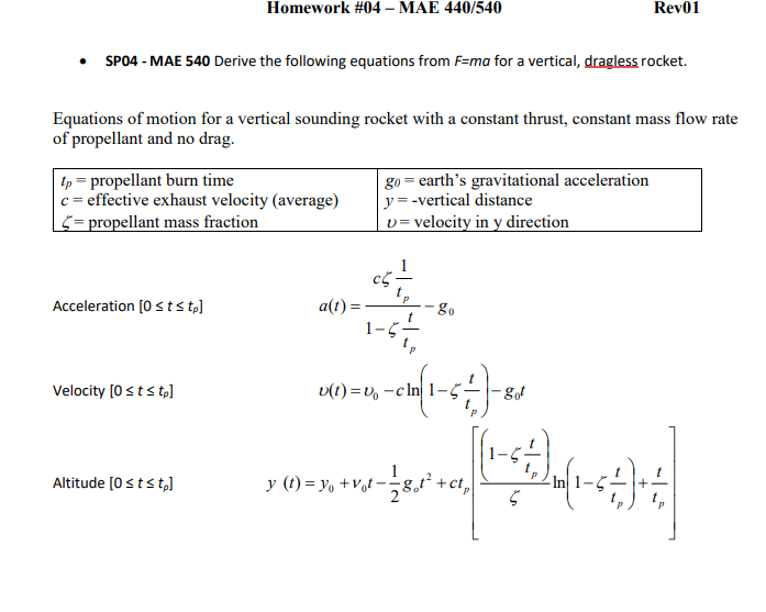 Solved Homework #04 - MAE 440/540 Rev01 • SP04 - MAE 540 | Chegg.com