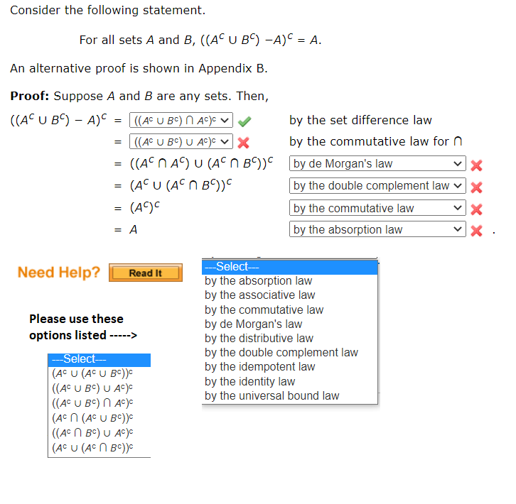 Solved Consider the following statement. For all sets A and | Chegg.com