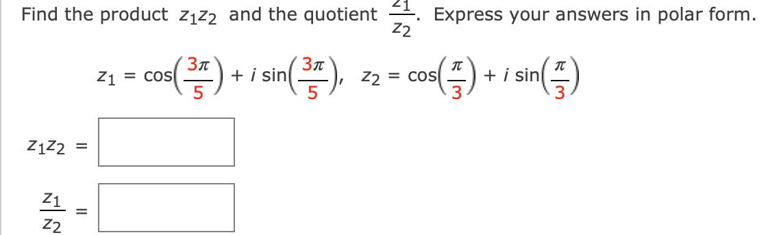 Solved Write the complex number in polar form with argument | Chegg.com