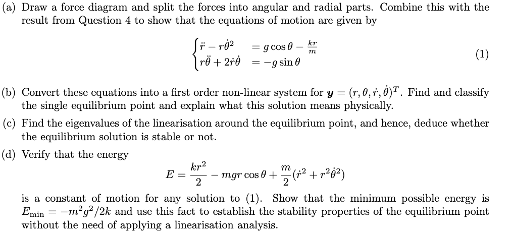 Consider a hybrid pendulum-spring system consisting | Chegg.com