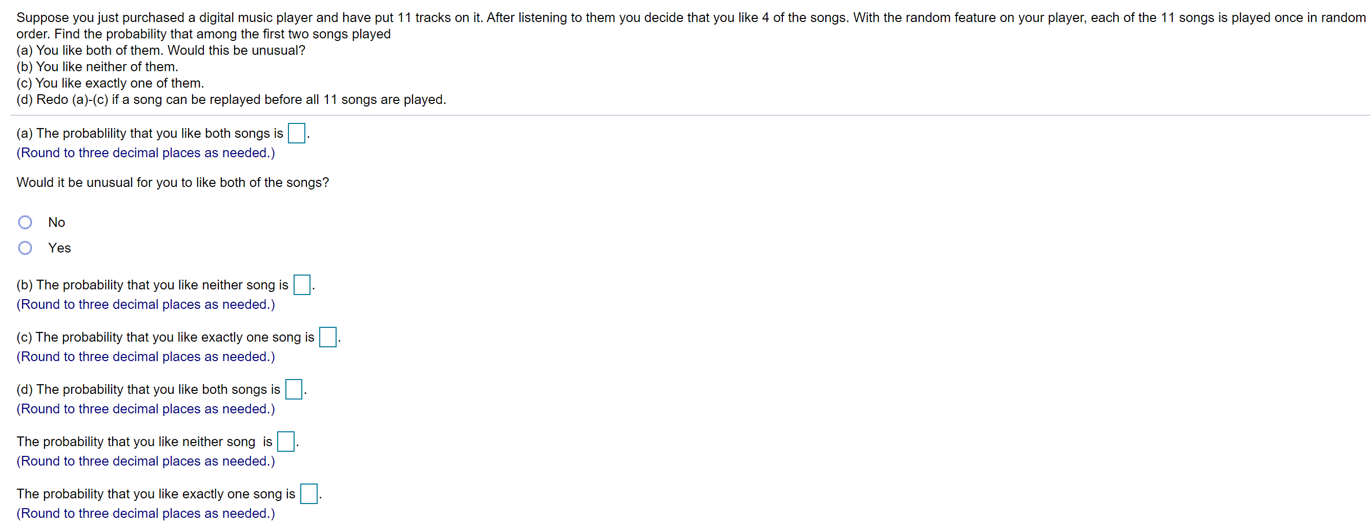 Solved Suppose you just purchased a digital music player and | Chegg.com