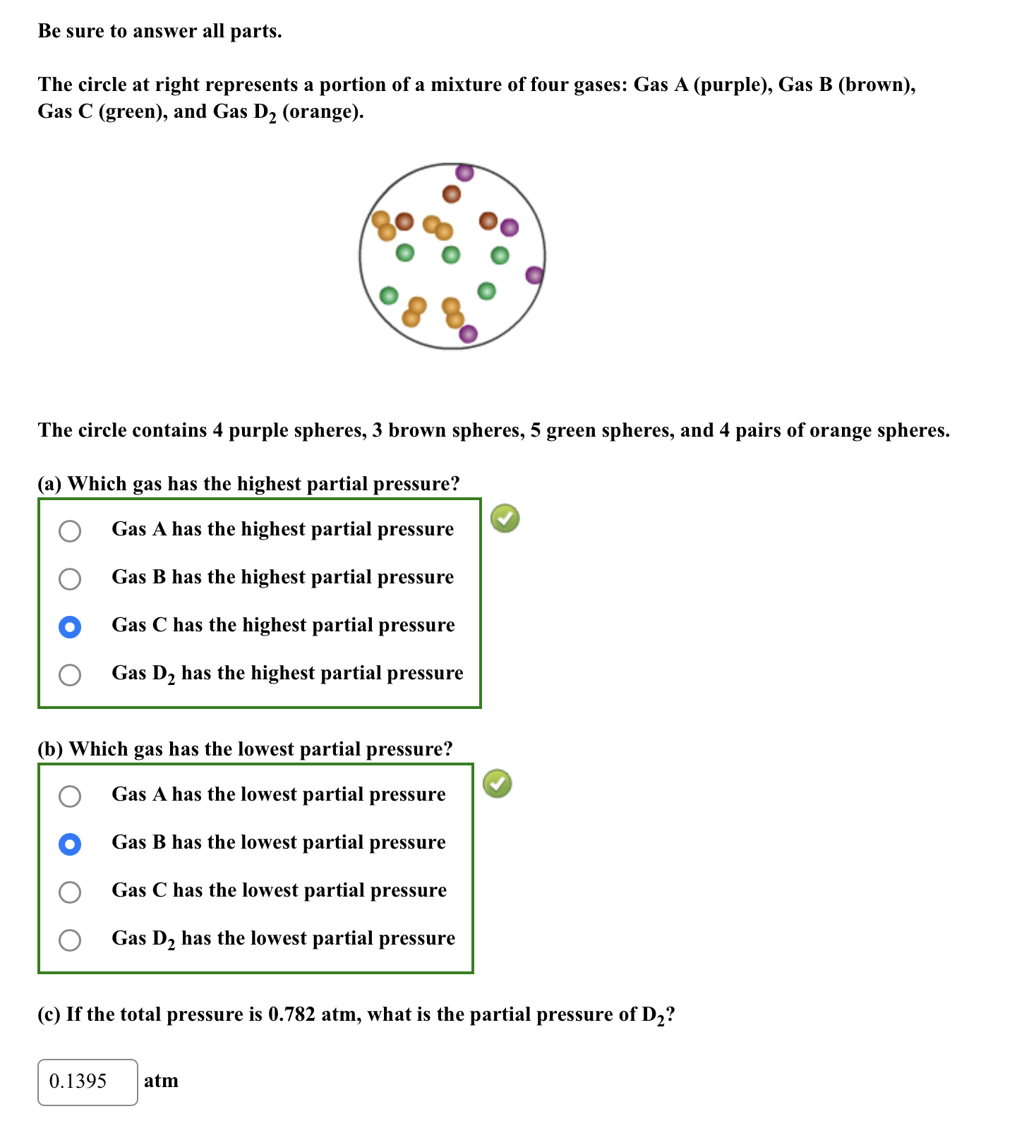 Solved Be sure to answer all parts. The circle at right | Chegg.com