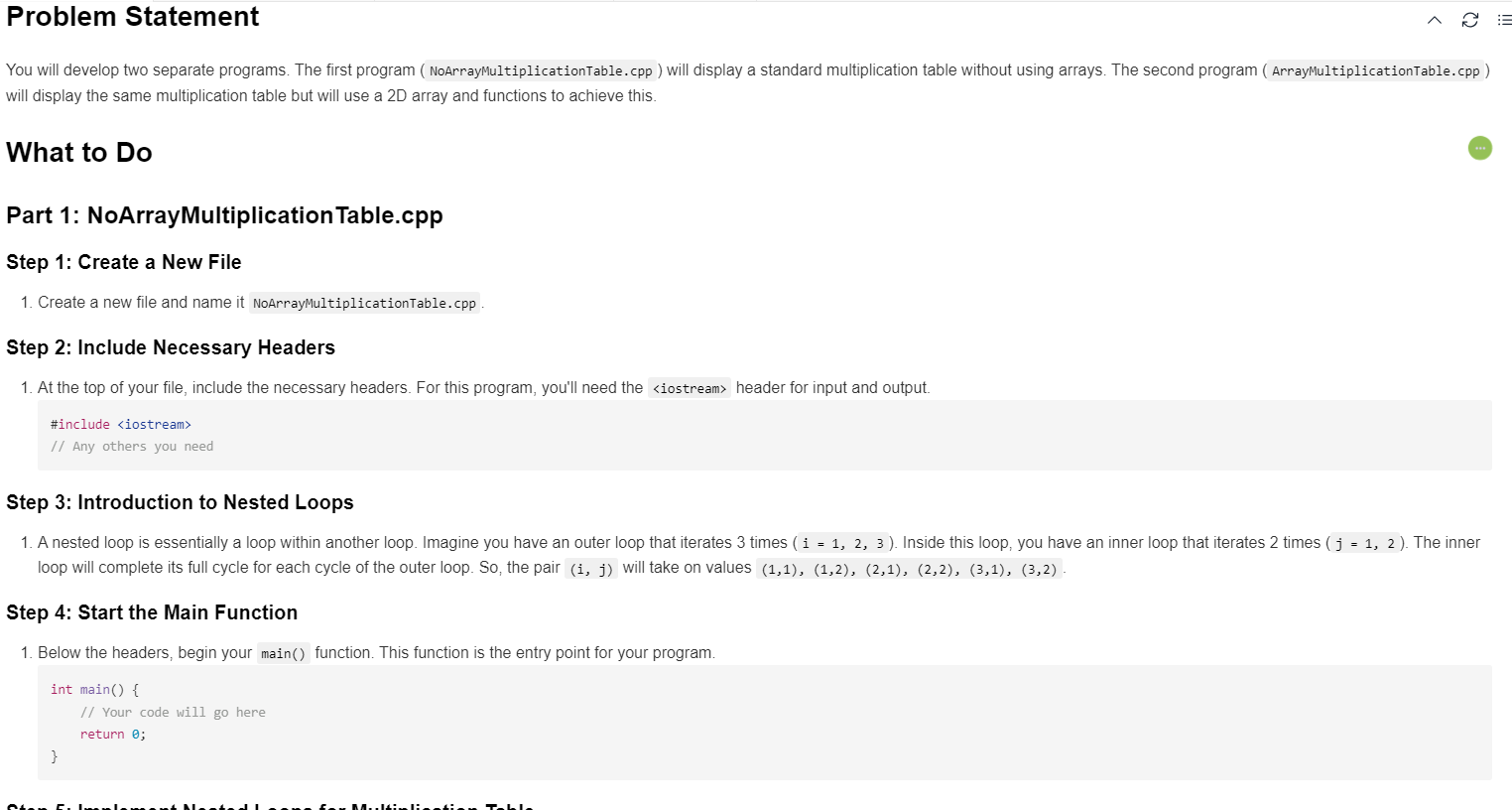 Solved will display the same multiplication table but will | Chegg.com