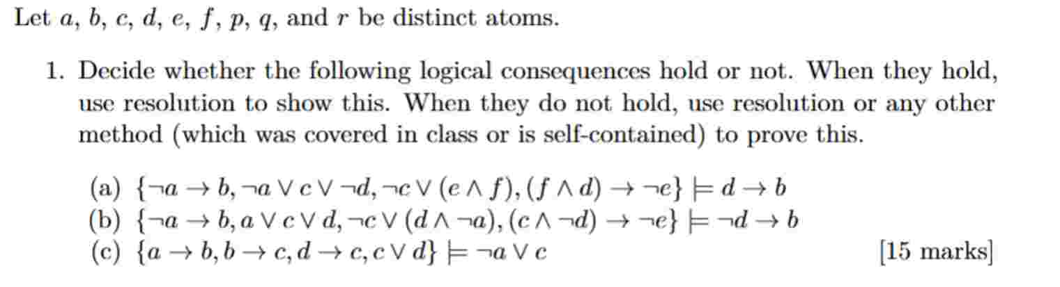 Solved Let a,b,c,d,e,f,p,q, ﻿and r be ﻿distinct atoms.Decide | Chegg.com