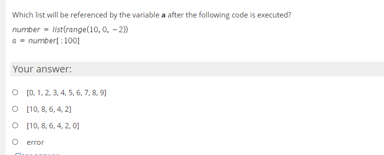 Solved Which list will be referenced by the variable a after | Chegg.com