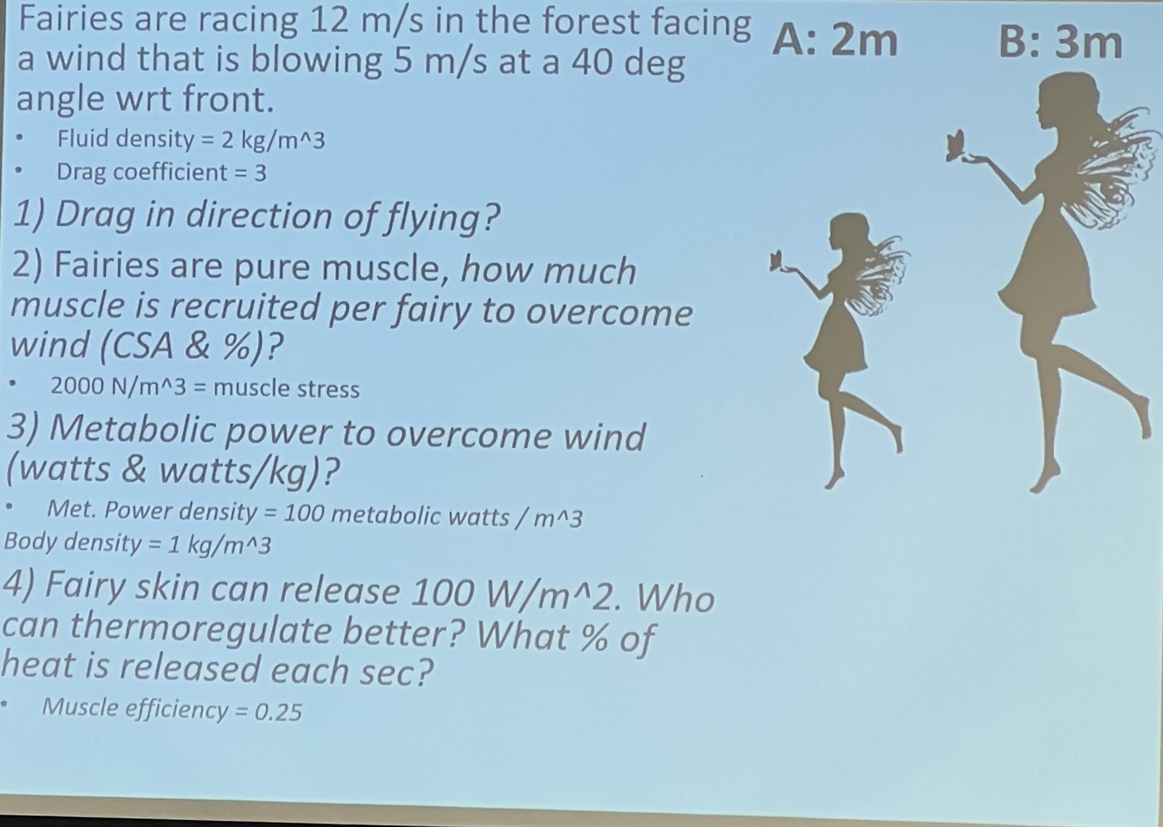 Solved Fairies are racing 12ms ﻿in the forest facinga wind | Chegg.com