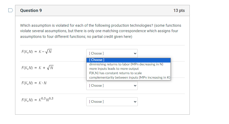 Solved Which assumption is violated for each of the | Chegg.com