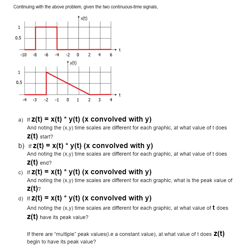 Solved Continuing with the above problem, given the two | Chegg.com