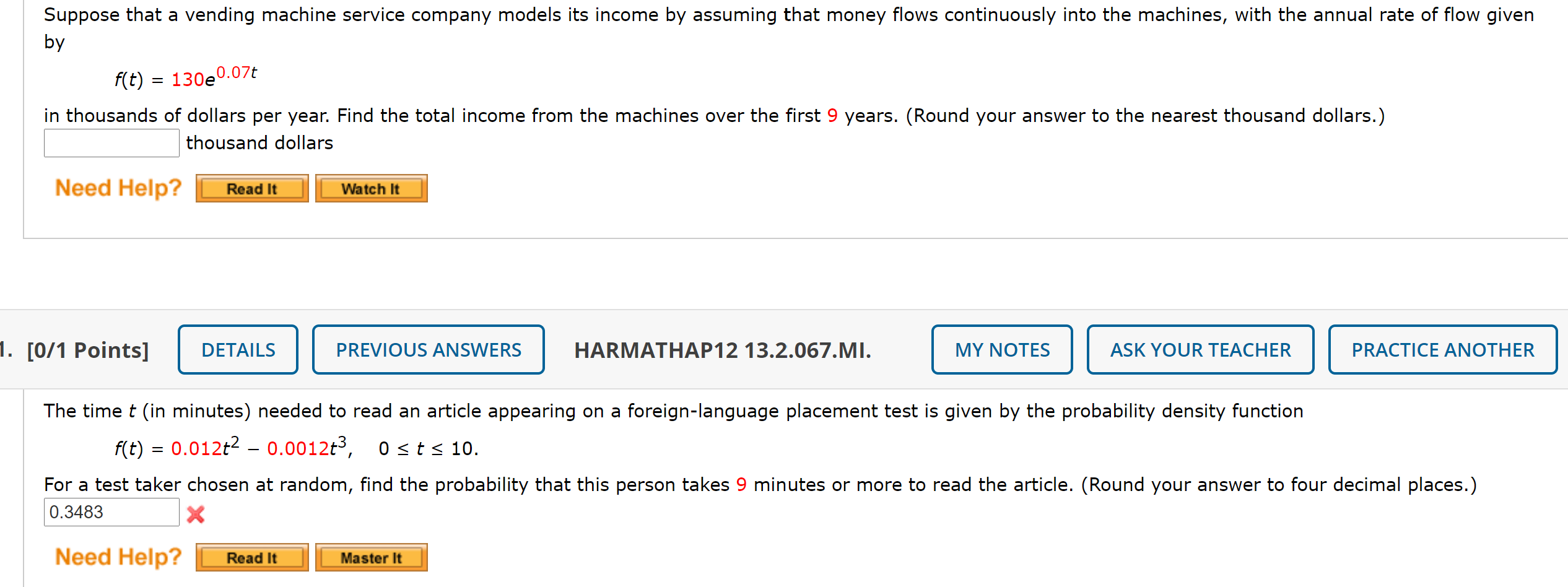 Solved Suppose that a vending machine service company models | Chegg.com
