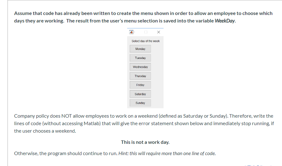 Solved Assume that code has already been written to create | Chegg.com