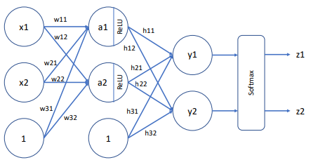 Solved A neural network for a two-class classification | Chegg.com
