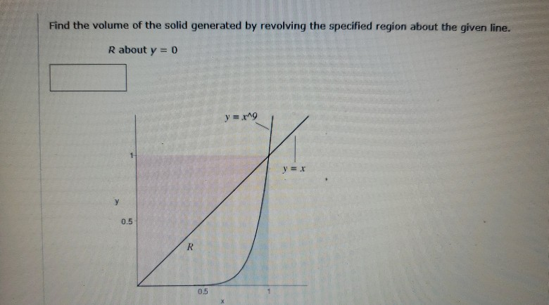 Solved Find the volume of the solid generated by revolving | Chegg.com