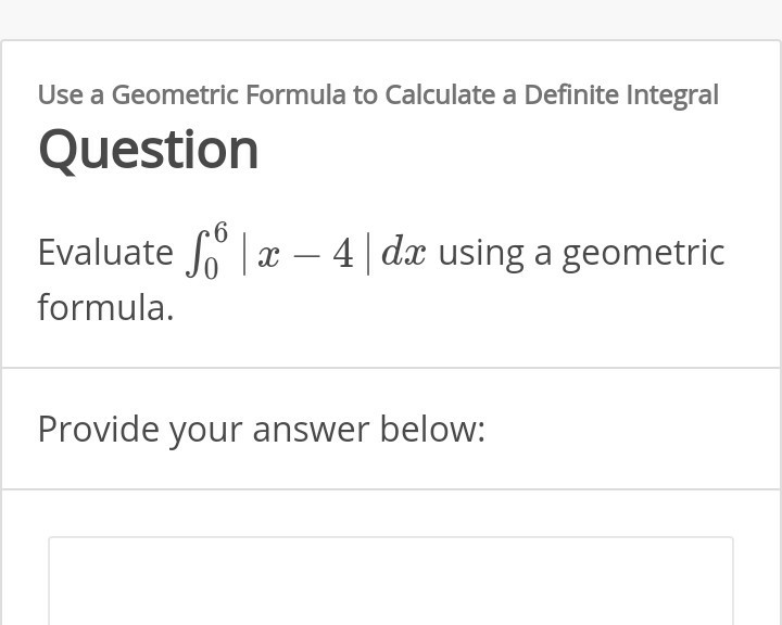 Solved Use a Geometric Formula to Calculate a Definite | Chegg.com