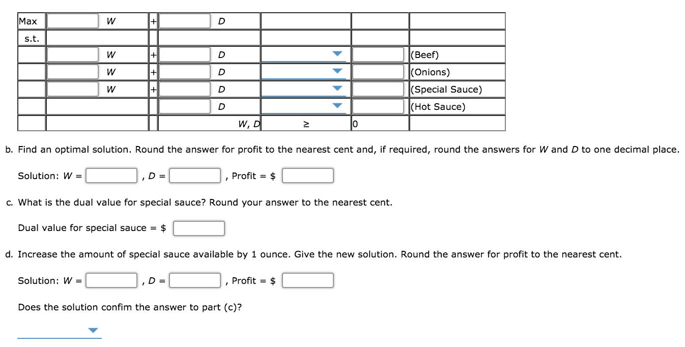 Solved Problem 4-05 (Algorithmic) Kilgore's Deli is a small | Chegg.com