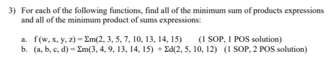 For each of ﻿the following functions, find all of | Chegg.com