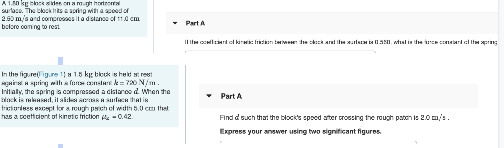 Solved A 1.80 kg block slides on a rough horizontal surface. | Chegg.com