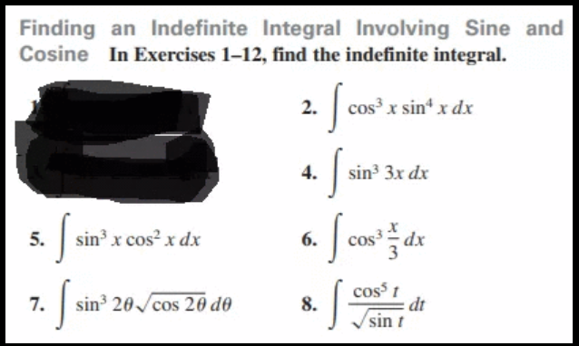 Solved Finding an Indefinite Integral Involving Sine and | Chegg.com Solved Finding an Indefinite Integral Involving Sine and | Chegg.com