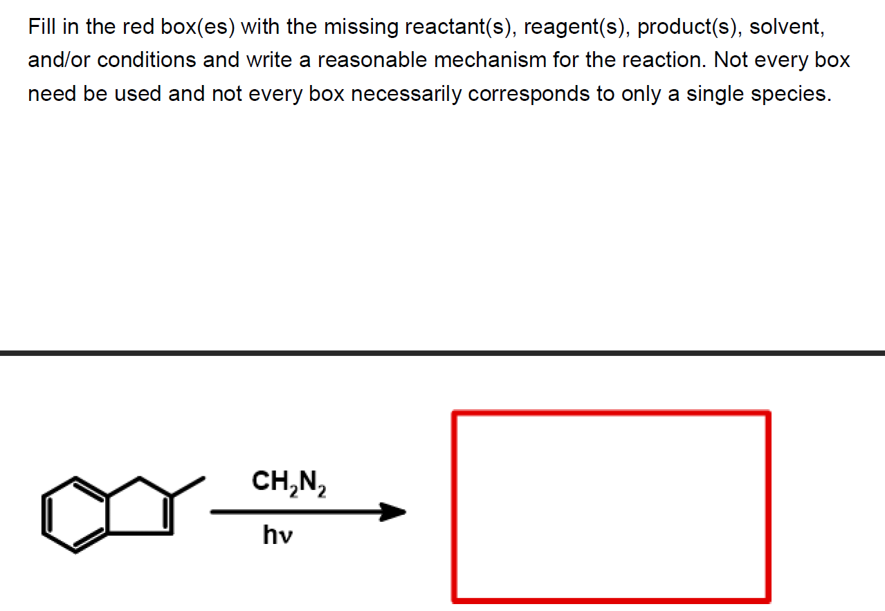 Solved Fill in the red box(es) with the missing reactant(s), | Chegg.com