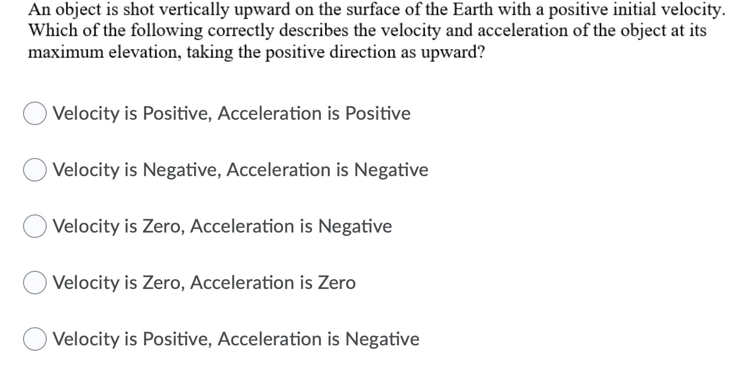 Solved An object is shot vertically upward on the surface of | Chegg.com