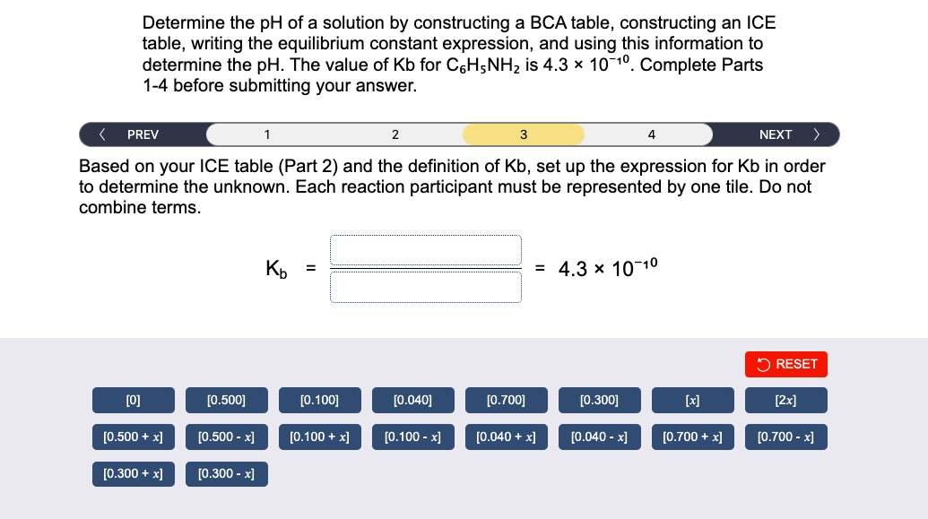 Solved Determine the pH of a solution by constructing a BCA | Chegg.com