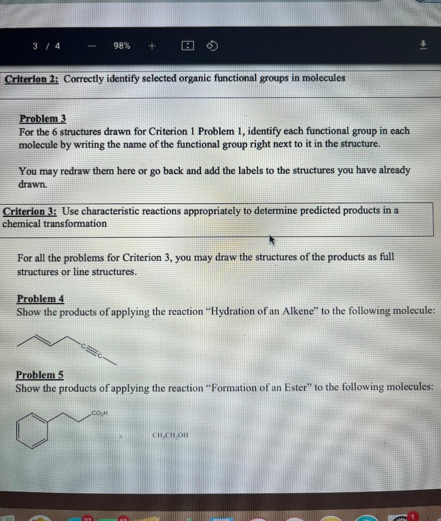 Solved Problem 3 For the 6 structures drawn for Criterion 1 | Chegg.com