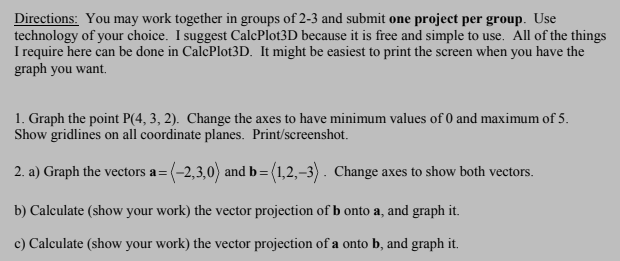 Solved Directions: You may work together in groups of 2-3 | Chegg.com