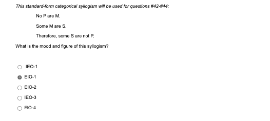 Solved This standard-form categorical syllogism will be used | Chegg.com