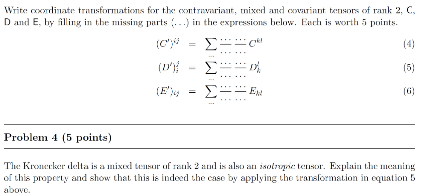 Please Solve Problem 4 Delta Function Has The Same