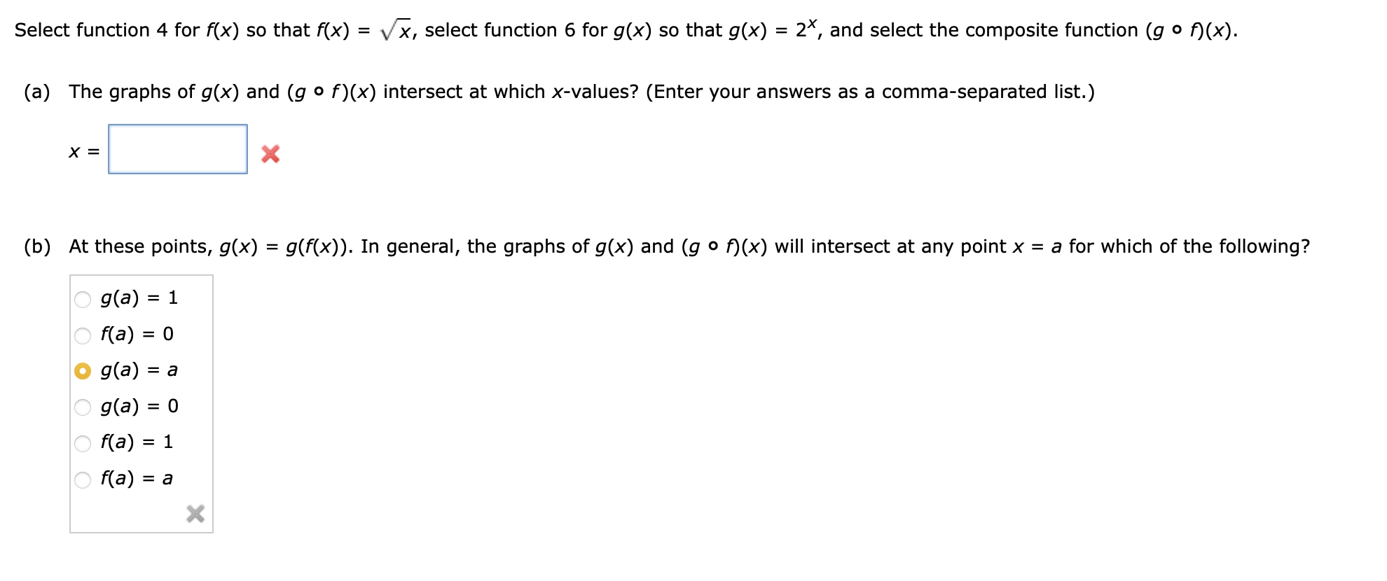 Solved Select Function 4 For Fx So That Fx X Select 1140