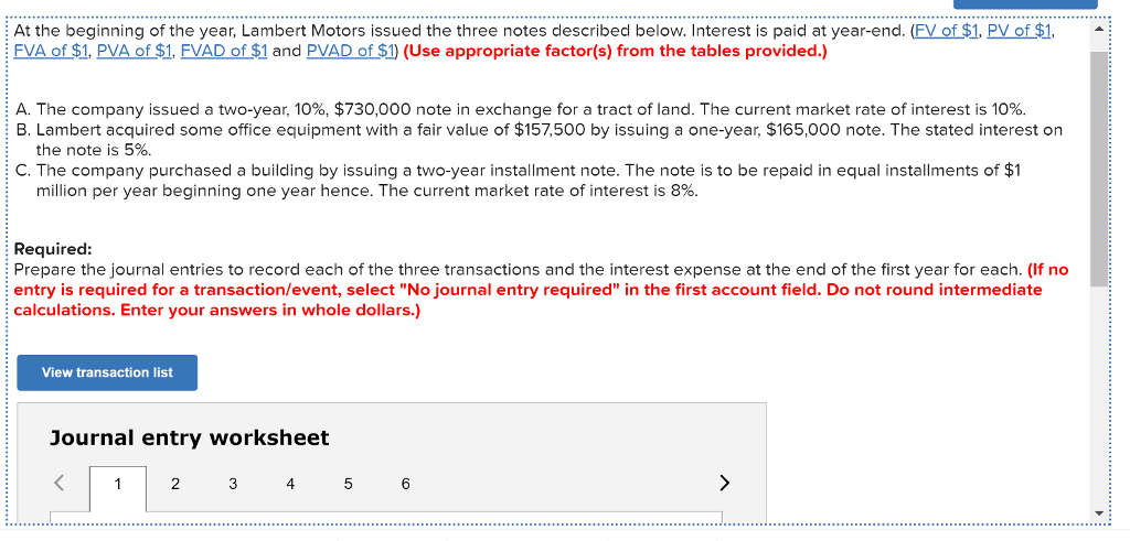 Solved At the beginning of the year, Lambert Motors issued | Chegg.com