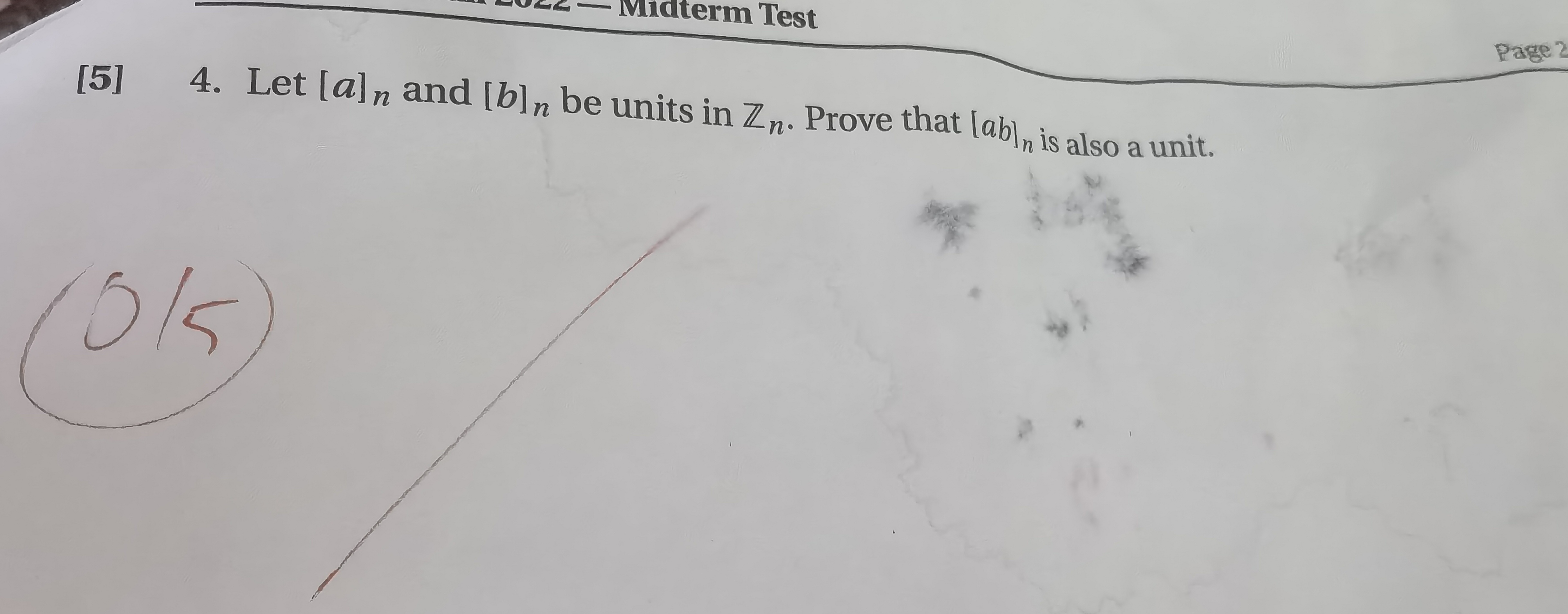 Solved 4. Let \\( [a]_{n} \\) and \\( [b]_{n} \\) be units | Chegg.com