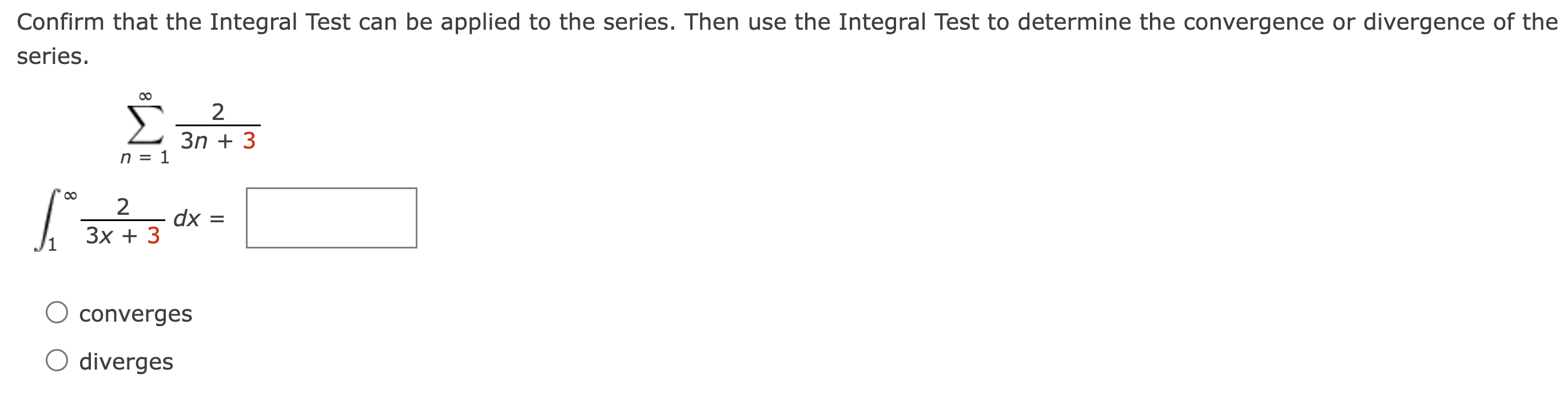 Solved Confirm that the Integral Test can be applied to the | Chegg.com