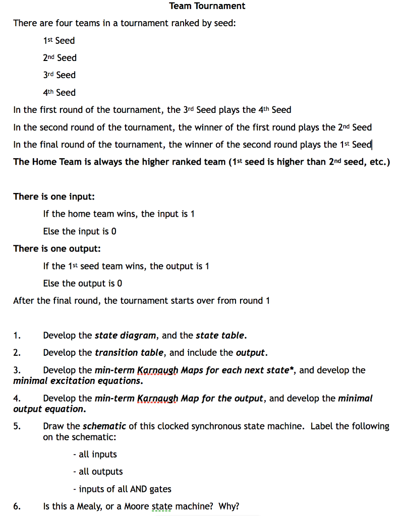 Solved Team Tournament There are four teams in a tournament | Chegg.com