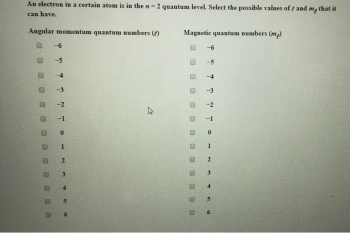 Solved An electron in a certain atom is in the n -2 quantum | Chegg.com